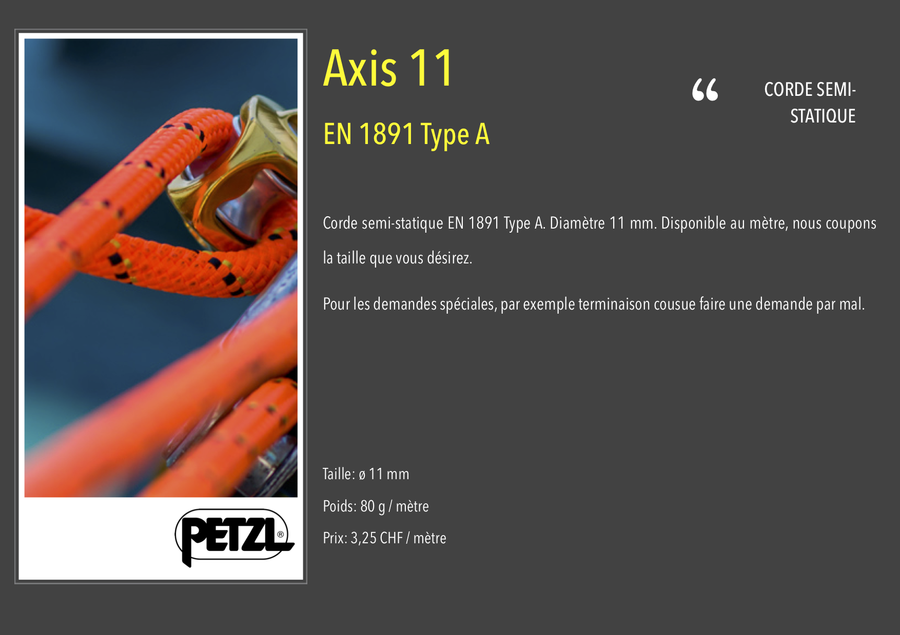 Cordes / Amarrage – CIMA.cst